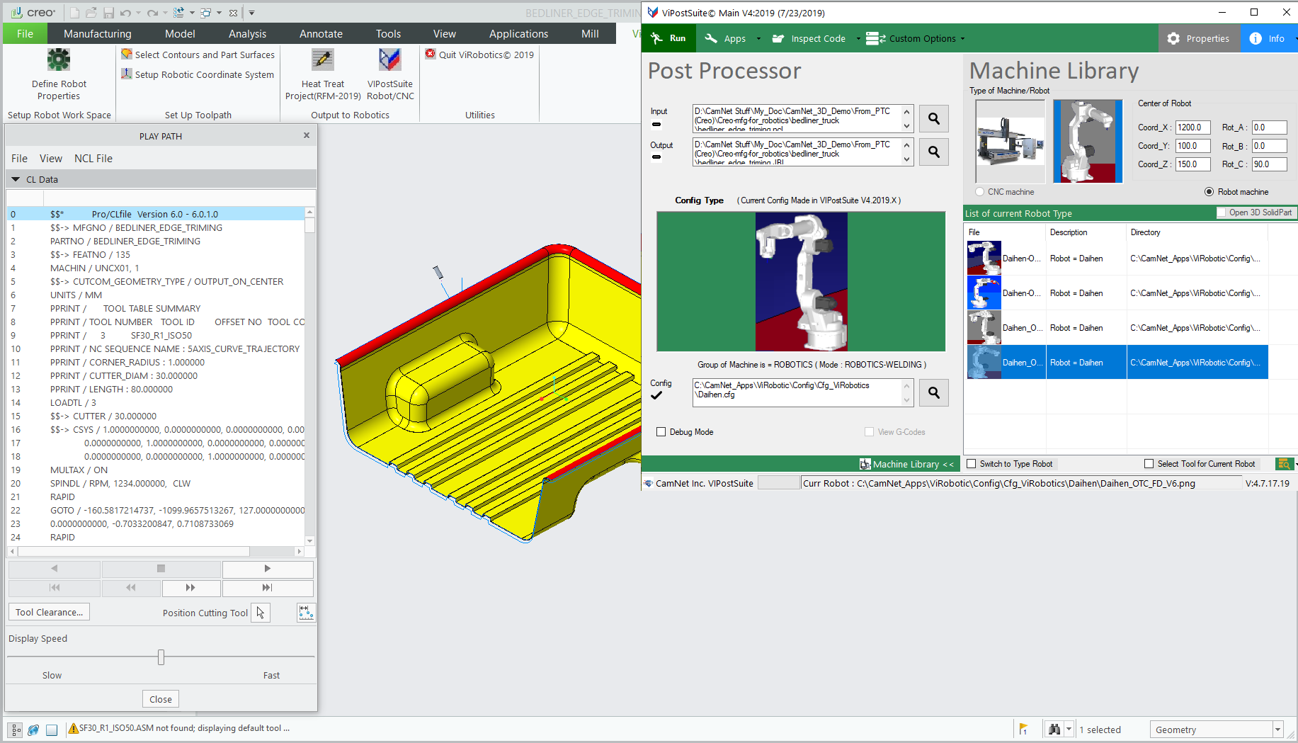 ViRobotics now supports PTC Creo 6! – CamNet Inc.